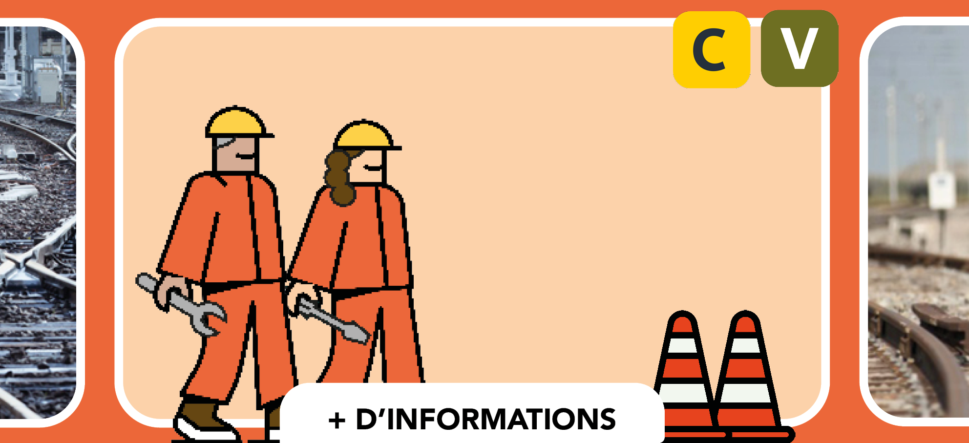 Les travaux du RER C et de la Ligne V en avril 2025